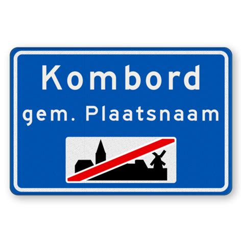 H02b Einde bebouwde kom Officiële verkeersborden