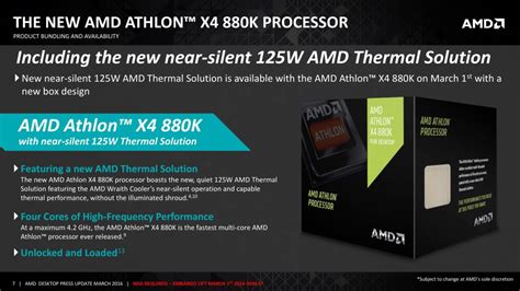 AMD launches new A10-7890K APU and Athlon X4 880K CPU