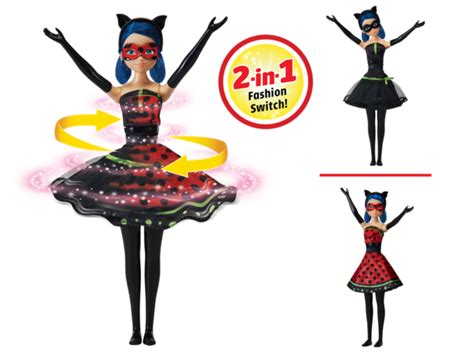 Hero Switch Lady Noire And Bugnoire ‐ Playmates Toys