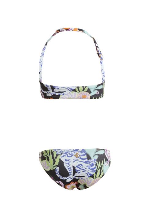 Colorful Printed Girls Bikini Set