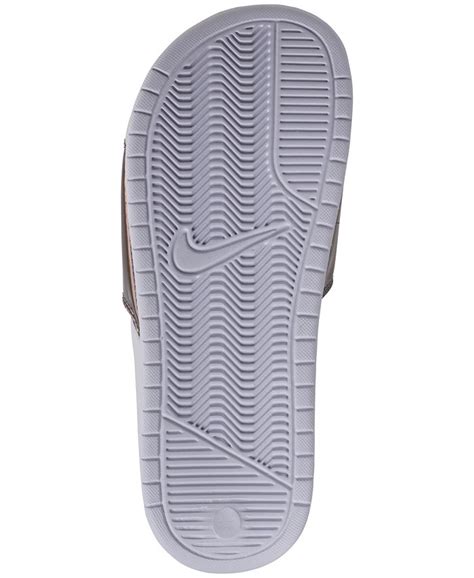 Nike Womens Benassi Jdi Print Slide Sandals From Finish Line Macys