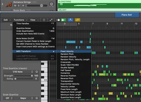 how to equalize midi velocity in logic pro x