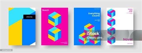 Desain Brosur Abstrak Tata Letak Spanduk Geometris Template Poster