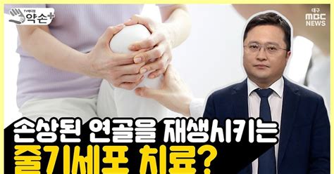 약손 당당한 걸음을 위협하는 ‘무릎 관절염 관리와 치료 ⑧손상된 연골을 재생시키는 줄기세포 치료