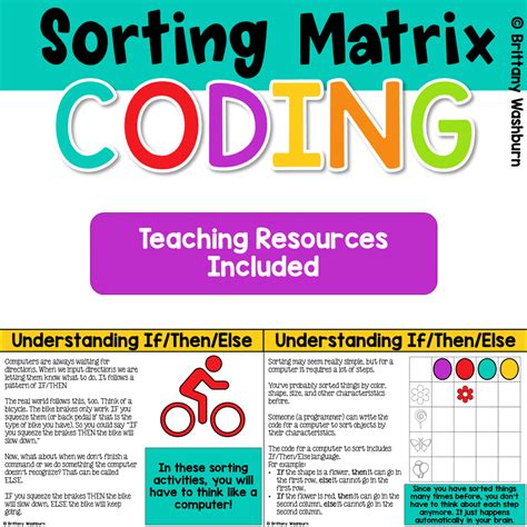 Sorting Matrix Coding 4 Seasons Conditionals