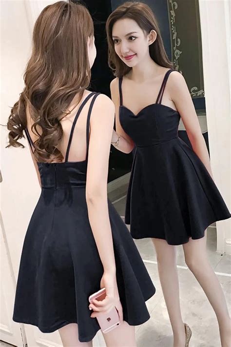 Simple Straps Sweetheart Red Satin Homecoming Dresses Party Dresses On
