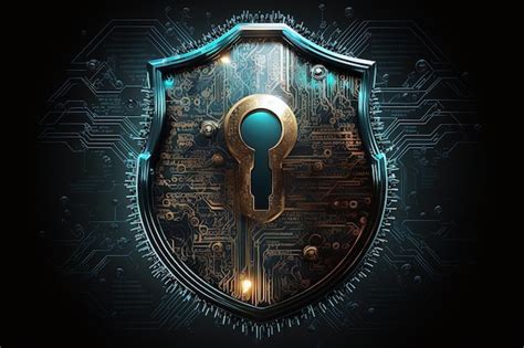 Premium Photo Cyber Security Information Security And Encryptions Generative Ai Cybersecurity