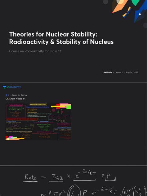 Theories For Nuclear Stability Radioactivity Stability Of Nucleus With