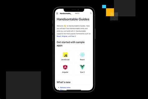 Handsontable Documentation Gets A Major Refresh