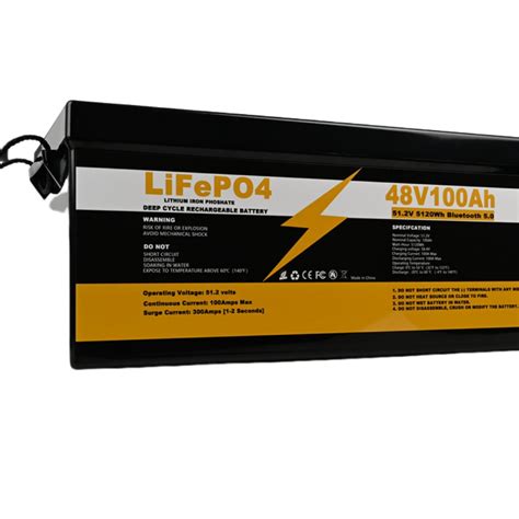 Lifepo4 48v 100ah Deep Cycle Rechargeable Battery Solar Lithium Ion Ba