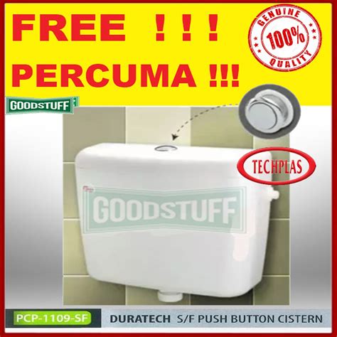 TECHPLAS SINGLE FLUSH PUSH BUTTON PLASTIC CISTERN DOUBLE FLUSH CISTERN WATER BOX Shopee Malaysia