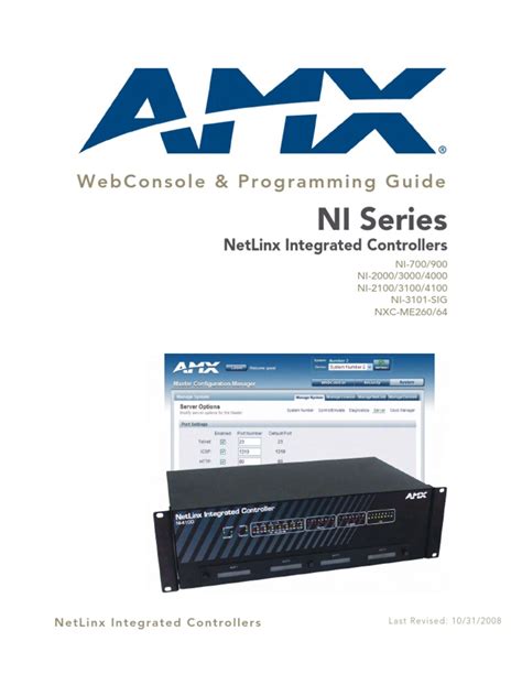 Ni Series Webconsole And Programming Guide Pdf Ip Address Port