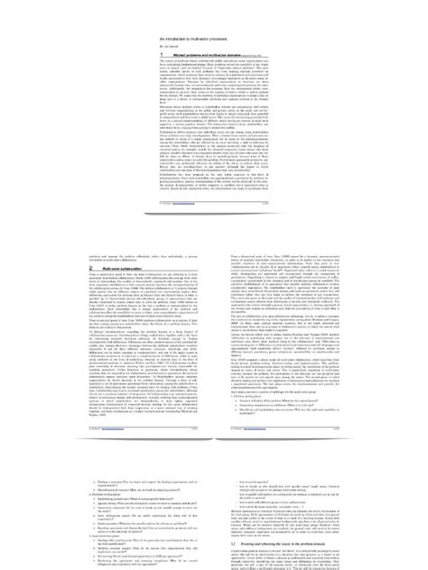 An Introduction To Multi Actor Processes 1 Pdf