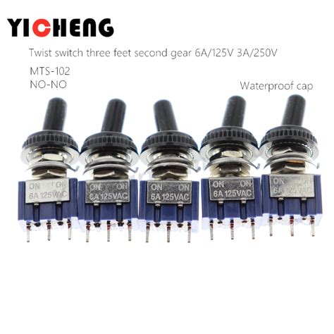 5pcs Spdt Push Button Dpdt Toggle Switch Rocker To Grandado