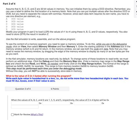 solved assume that a b c d and z are 32 bit values in