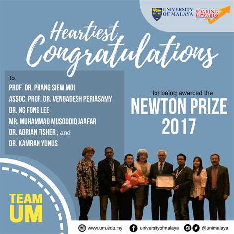 Universiti Malaya Congratulations To Professor Dr Phang Siew Moi From The Institute Of Ocean