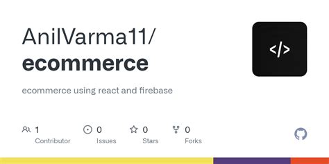 Github Anilvarma Ecommerce Ecommerce Using React And Firebase
