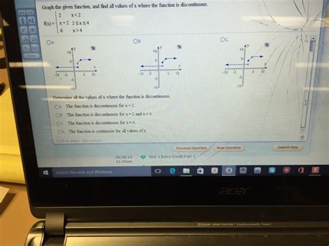 Solved Graph The Given Function And Find All Values Of X