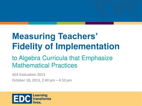 ppt measuring teachers fidelity of implementation powerpoint