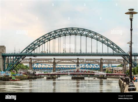 High Level Bridge Tyne Bridge Swing Bridge And Queen Elisabeth Ii