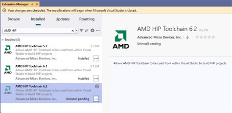 Uninstalling Hip Vs Documentation