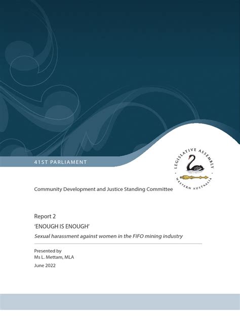 Sexual Harassment Against Women In The Fifo Mining Industry Pdf