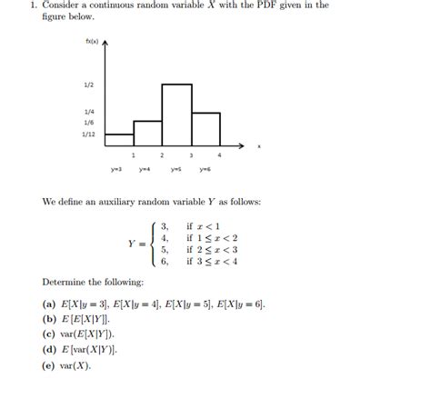 solved consider a continuous random variable x with the pdf