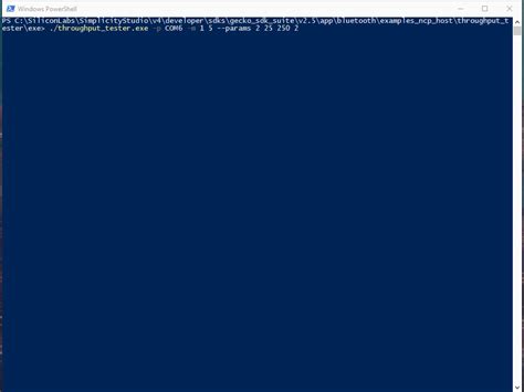 Throughput Tester Example Ncp Mode System And Performance Bluetooth