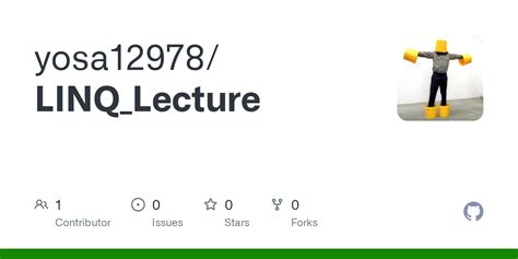 Github Yosa12978linqlecture