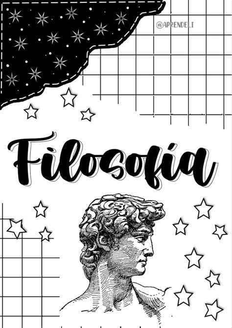 Portada digital imprimible filosofía portadasbonitas portadas