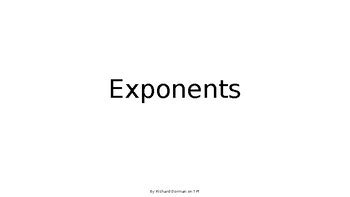 Exponents Lesson Powerpoint By Richard S Free Resources TPT