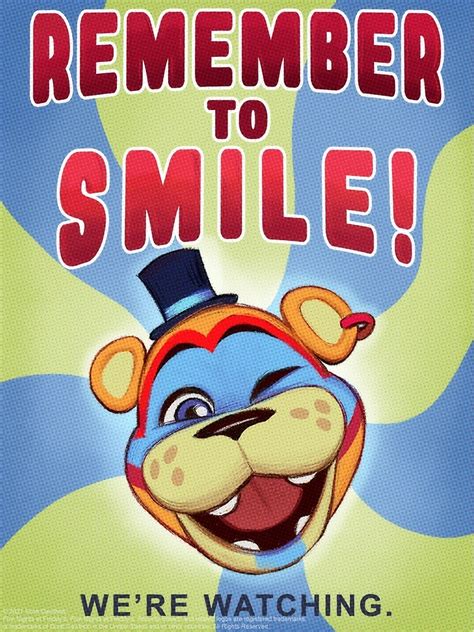 Five Nights At Freddys Posters Camera Glamrock Freddy Poster Poster