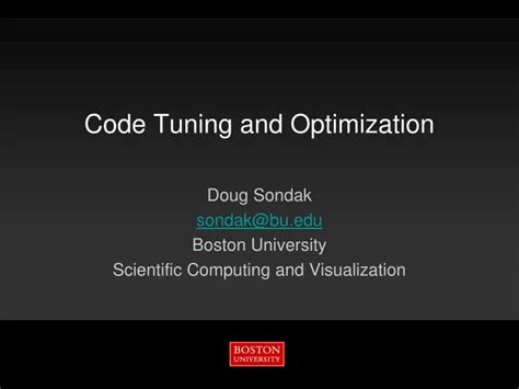 ppt code tuning and optimization powerpoint presentation free download id 4457371