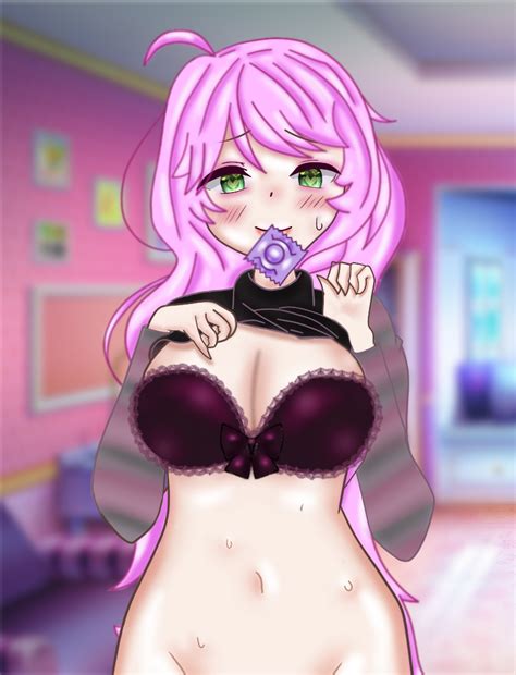 Rule 34 1girls Condom In Mouth Condom Wrapper Looking At Viewer Pink