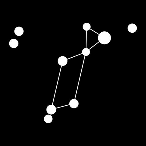 Lyra Constellation Map Vector Illustration 23366893 Vector Art At