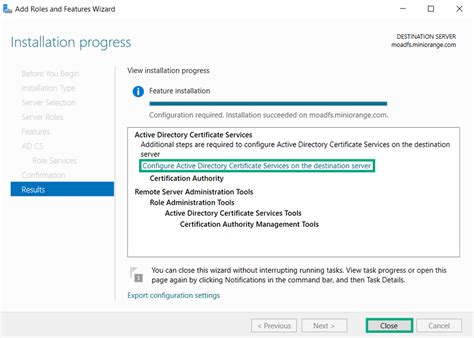 Install An Active Directory Certification Service Adh Arenadata Docs
