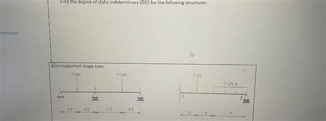 Solved Find The Degree Of Static Indeterminacy Dsi ﻿for