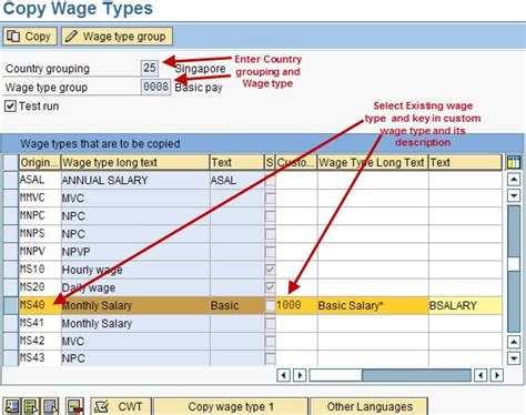 Saphrmaterials Creating Custom Wage Types