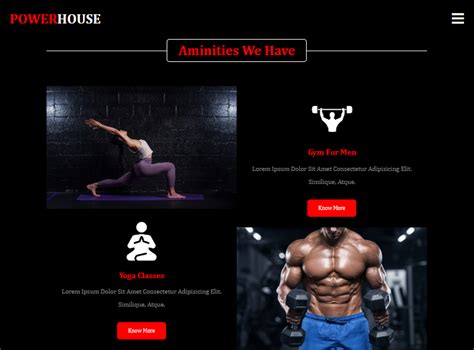 Github Mr Sharma Powerhouse Web Project Powerhouse Web Project Is A Gym Website Project