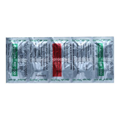 Qutipin SR 100 Tablet Uses Dosage Side Effects Price Composition