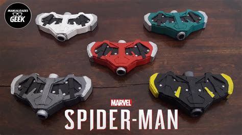 Papercraft Spider Man Ps4 Web Shooter Template Vrogue Co