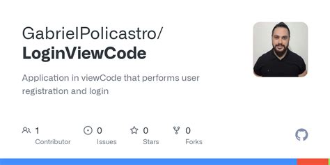 Github Gabrielpolicastrologinviewcode Application In Viewcode That