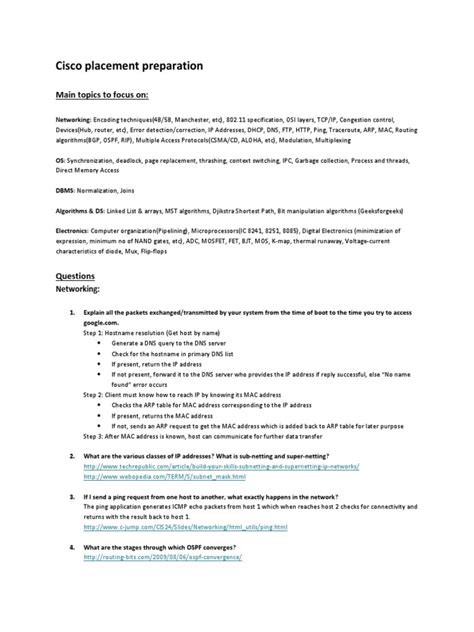 Pdf Cisco Placement Preparation Dokumen Tips