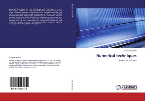 Numerical Techniques 978 3 8484 9264 0 3848492644 9783848492640 By