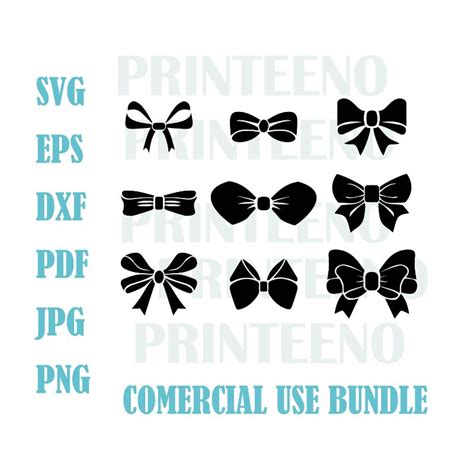 Bow Tie Svg Bow Svg File Bow Vectorbow Clipart Bow Svg Bundle Cheer