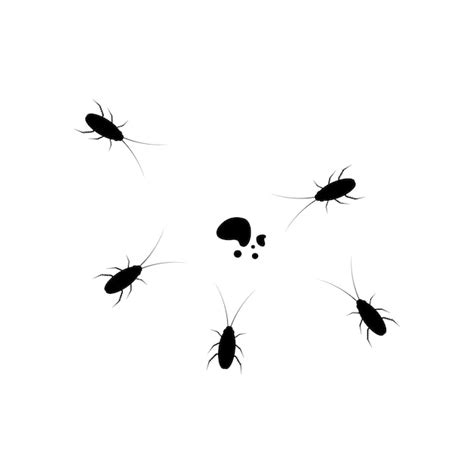 Premium Vector Cockroach Icon Template Vector
