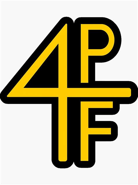 4pf Sticker For Sale By Keelinkeva Redbubble
