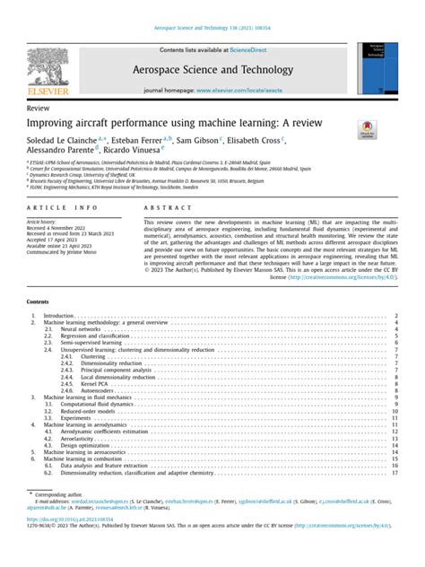 Improving Aircraft Performance Using Machine Learning Pdf