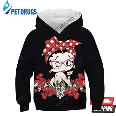 Betty Boop 3d Hoodie Peto Rugs