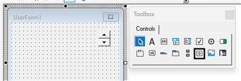 How To Use Spin Button With Userform In Excel Vba